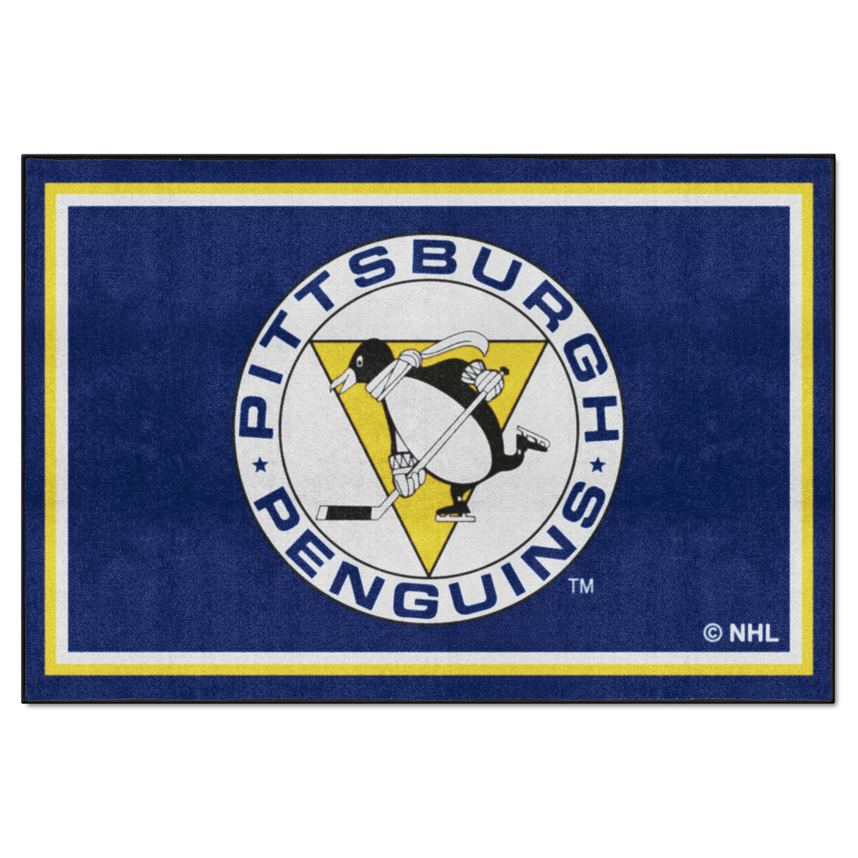 FANMATS Pittsburgh Penguins_Retro NHL Pittsburgh Penguins 5Ft. X 8 Ft ...