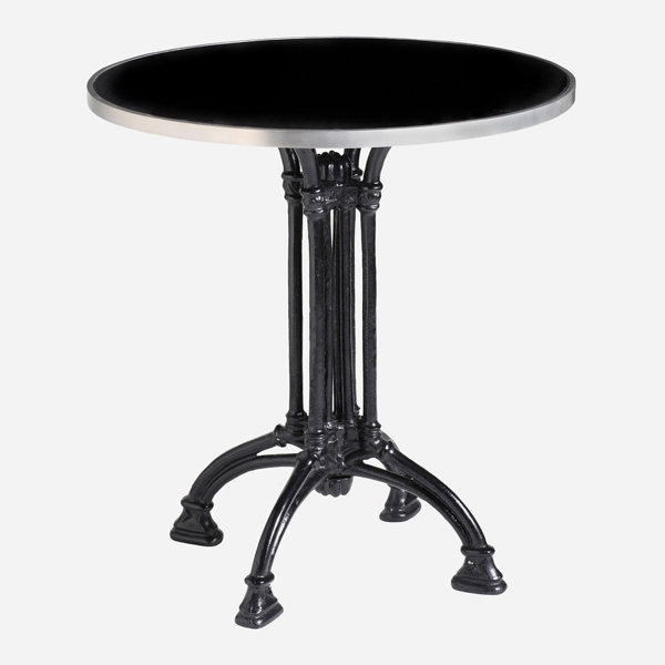 Bobo Intriguing Objects Nouveau Bistro Table W/ Round Black Glass Top ...