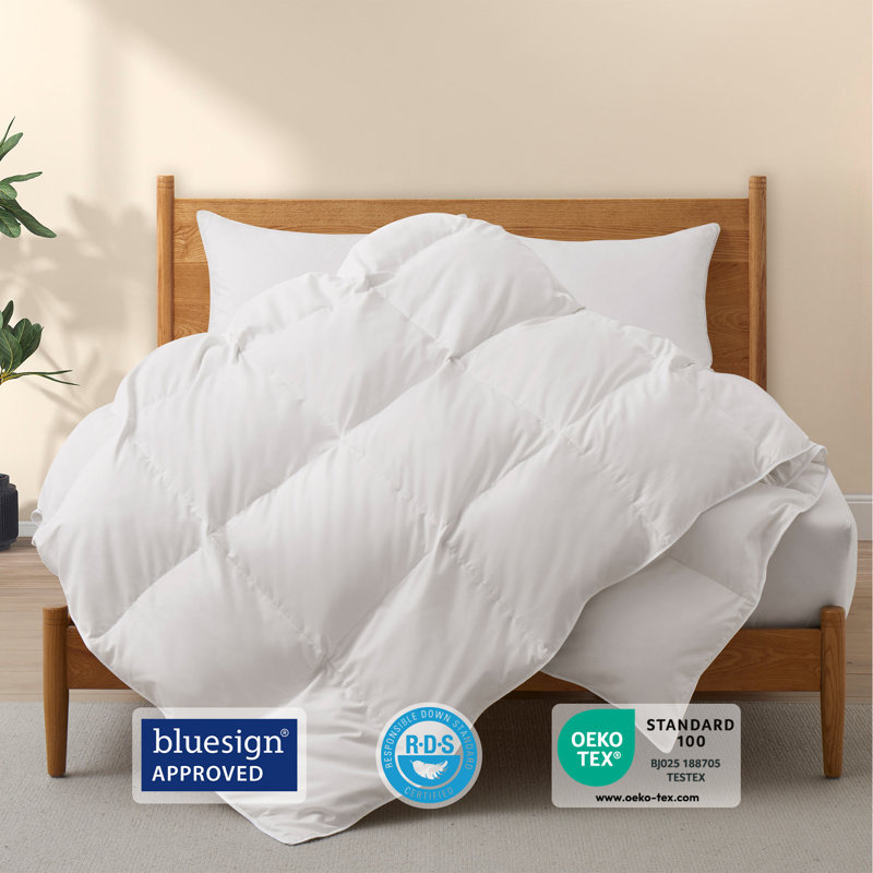 Alwyn Home 600 Fill Power All Season Down Comforter Duvet Insert ...