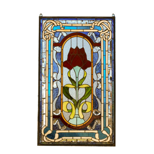 Astoria Grand Plants & Flowers Window Panel | Wayfair