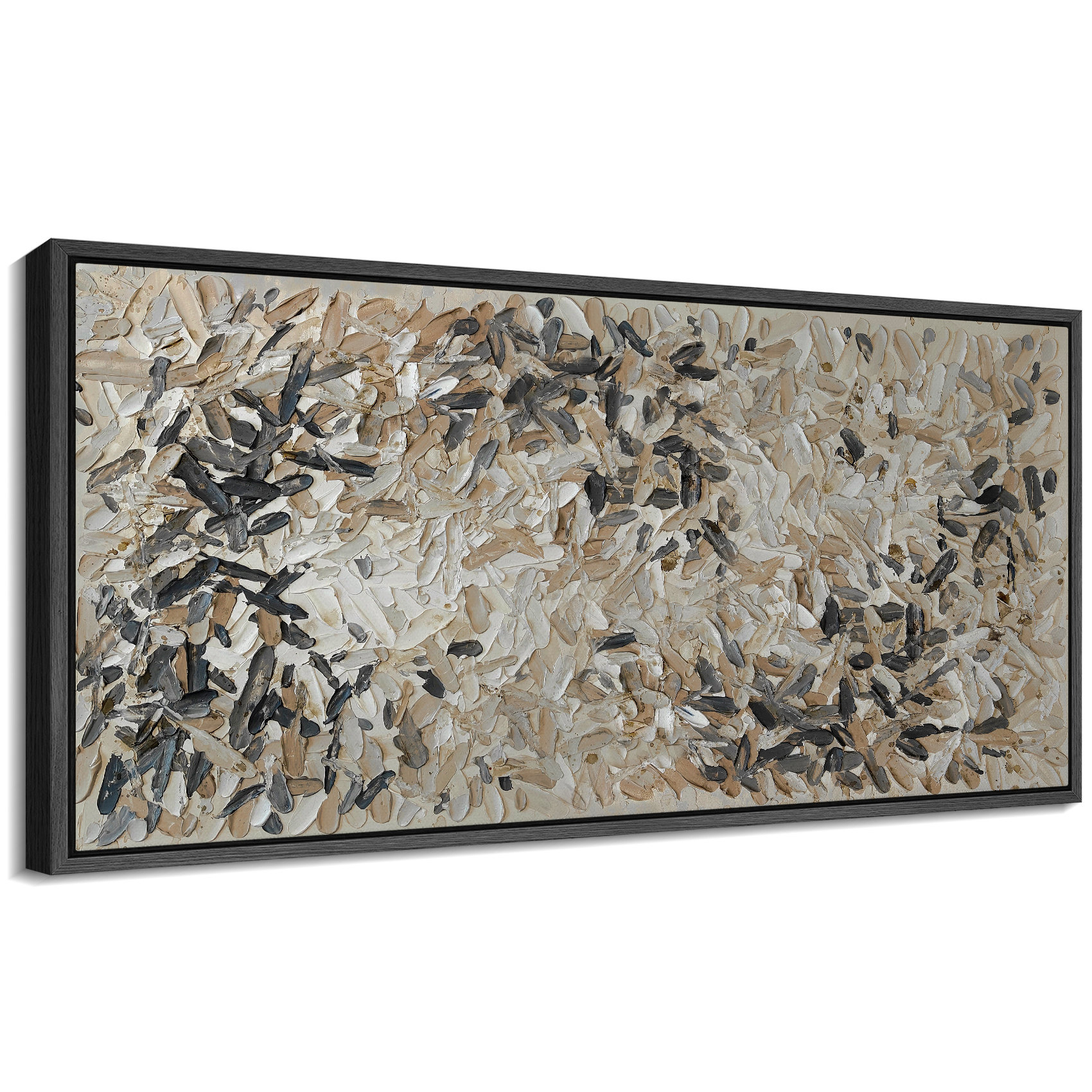 IDEA4WALL Fake Brown Paint Stroke Texture, Modern Rustic Neutral ...