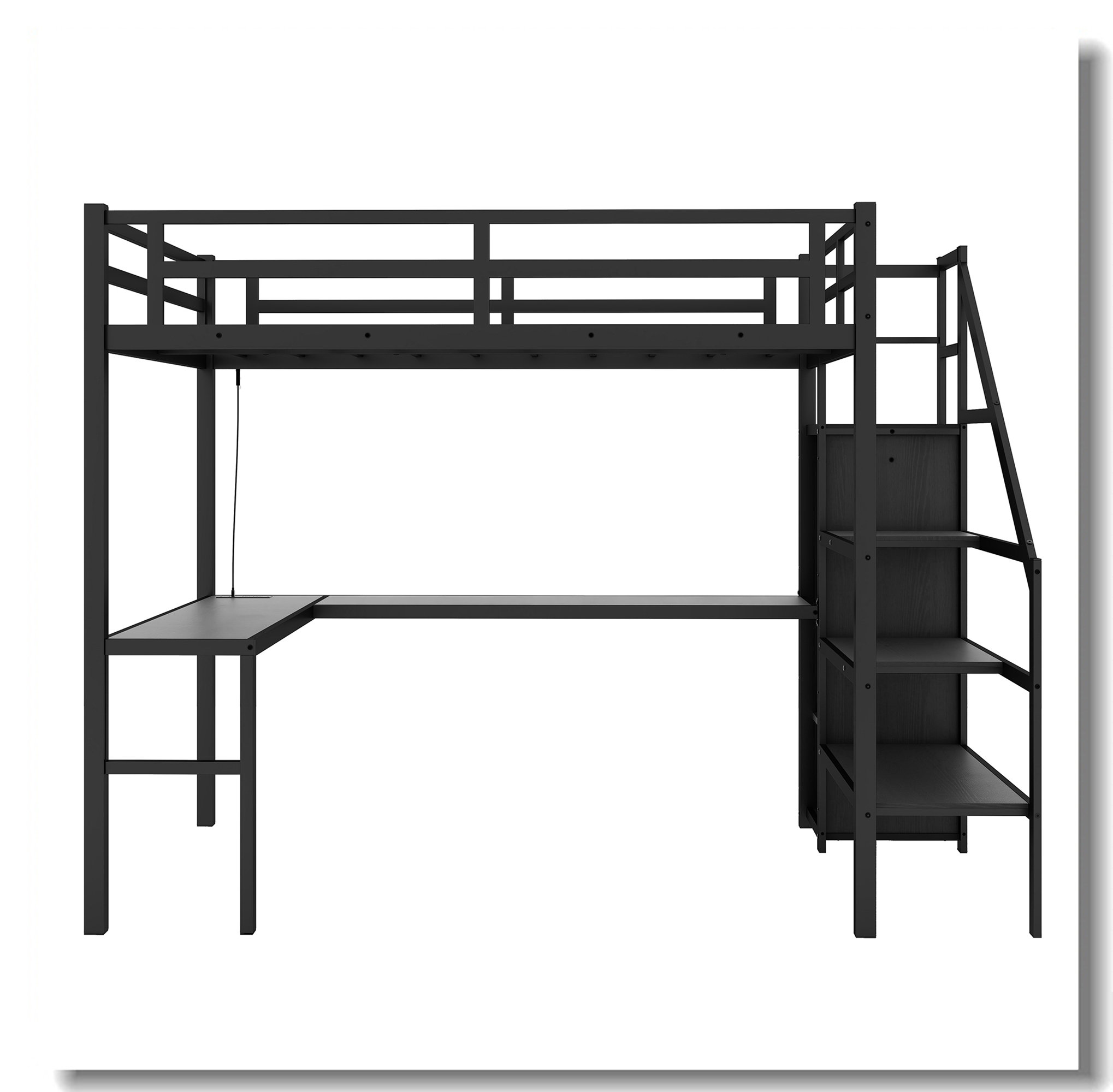 Trule Hampshire Full Drawer Loft Bed | Wayfair