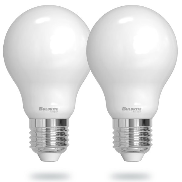 Bulbrite Industries 9 Watt LED A19 Light Bulbs, Warm Dimming 3000K ...