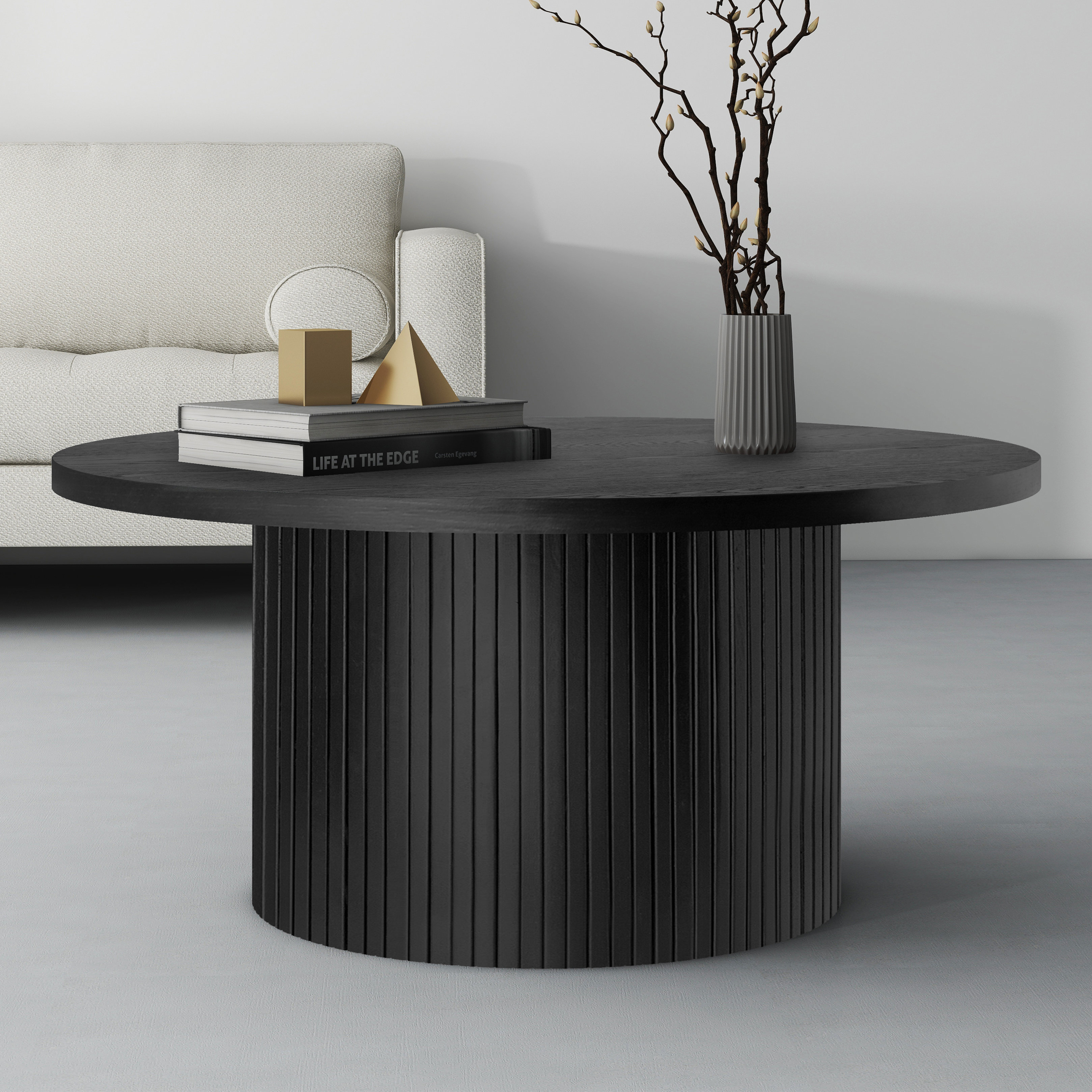 Latitude Run® Ansel Solid Wood Coffee Table Round & Reviews | Wayfair