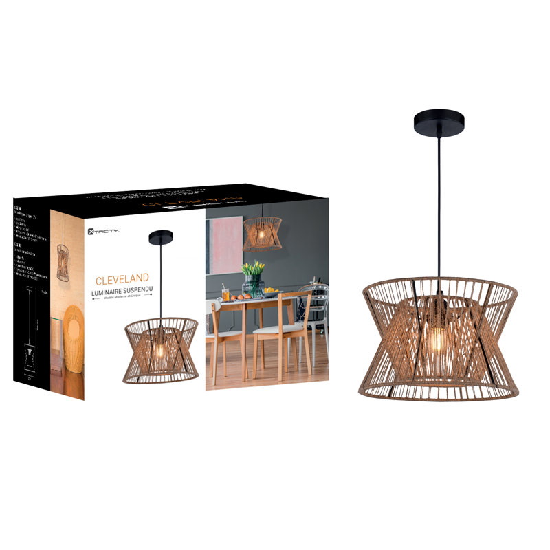 Jessar 1 - Light Unique / Statement Drum Pendant - Wayfair Canada