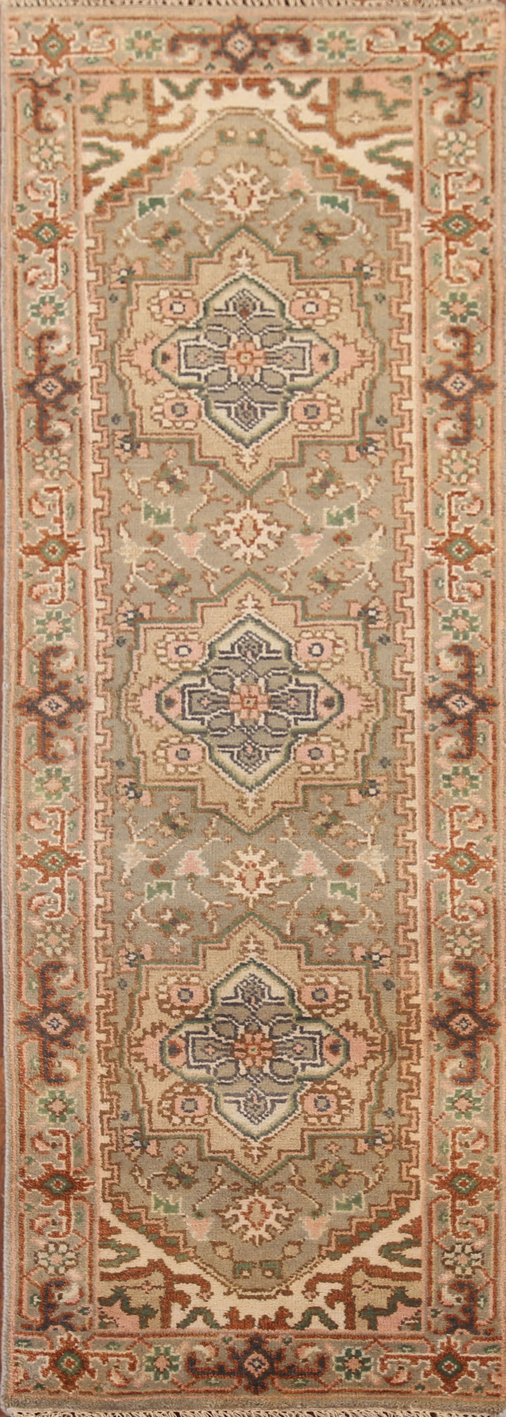 Bungalow Rose Geometric Traditional Indian Runner Rug 2x8 | Wayfair