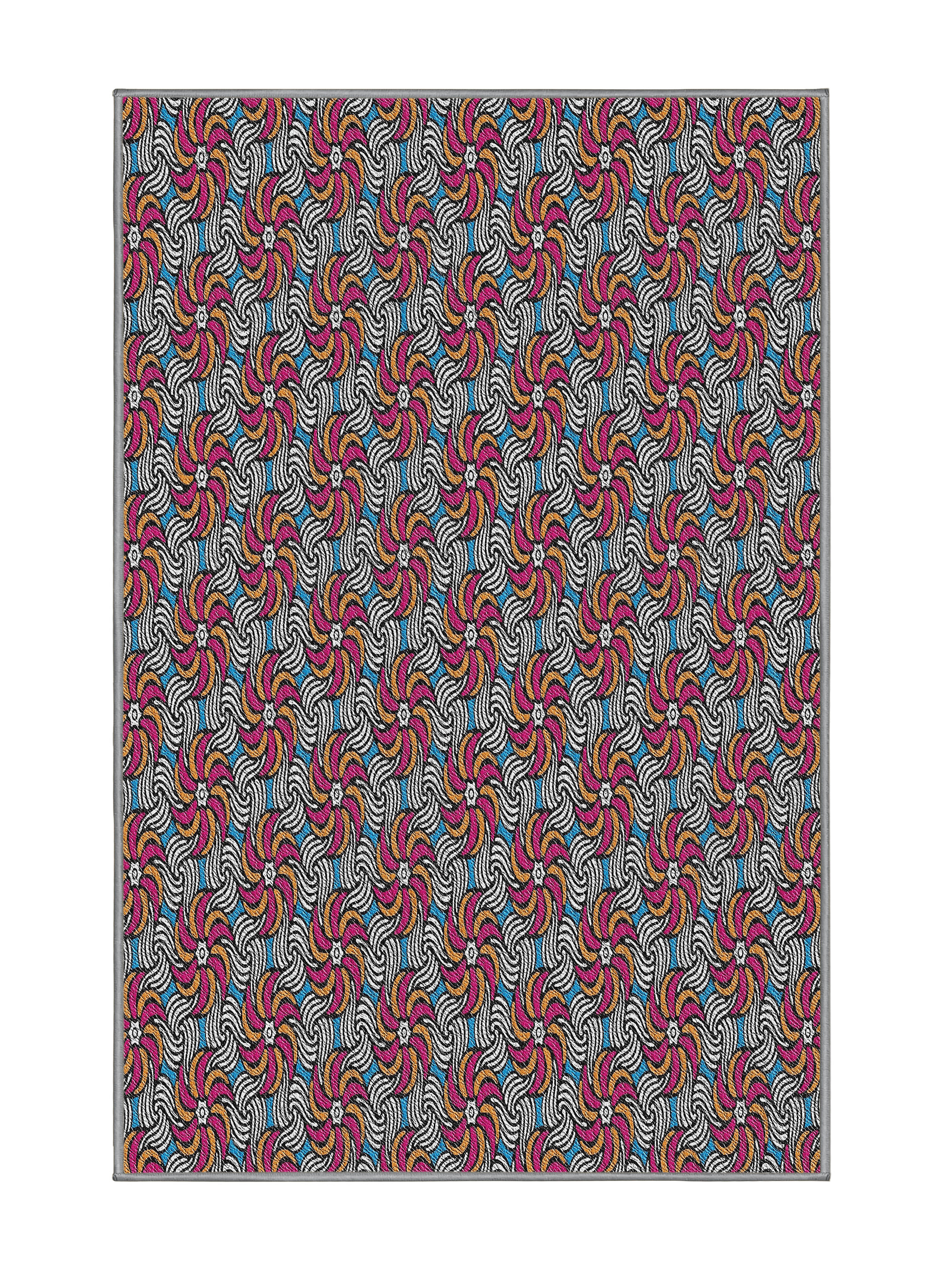 Trinx Abstract Wool Red/Grey Area Rug - Wayfair Canada