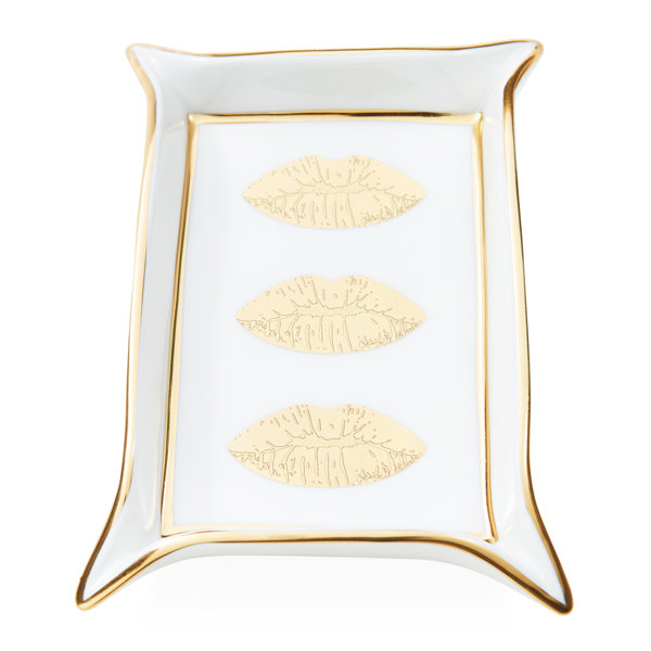 Jonathan Adler Muse Lips Valet Tray | Perigold