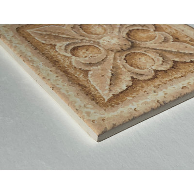 Imagine Tile, Inc. 4.25" x 4.25" Ceramic Stone Decorative Accent Tile ...