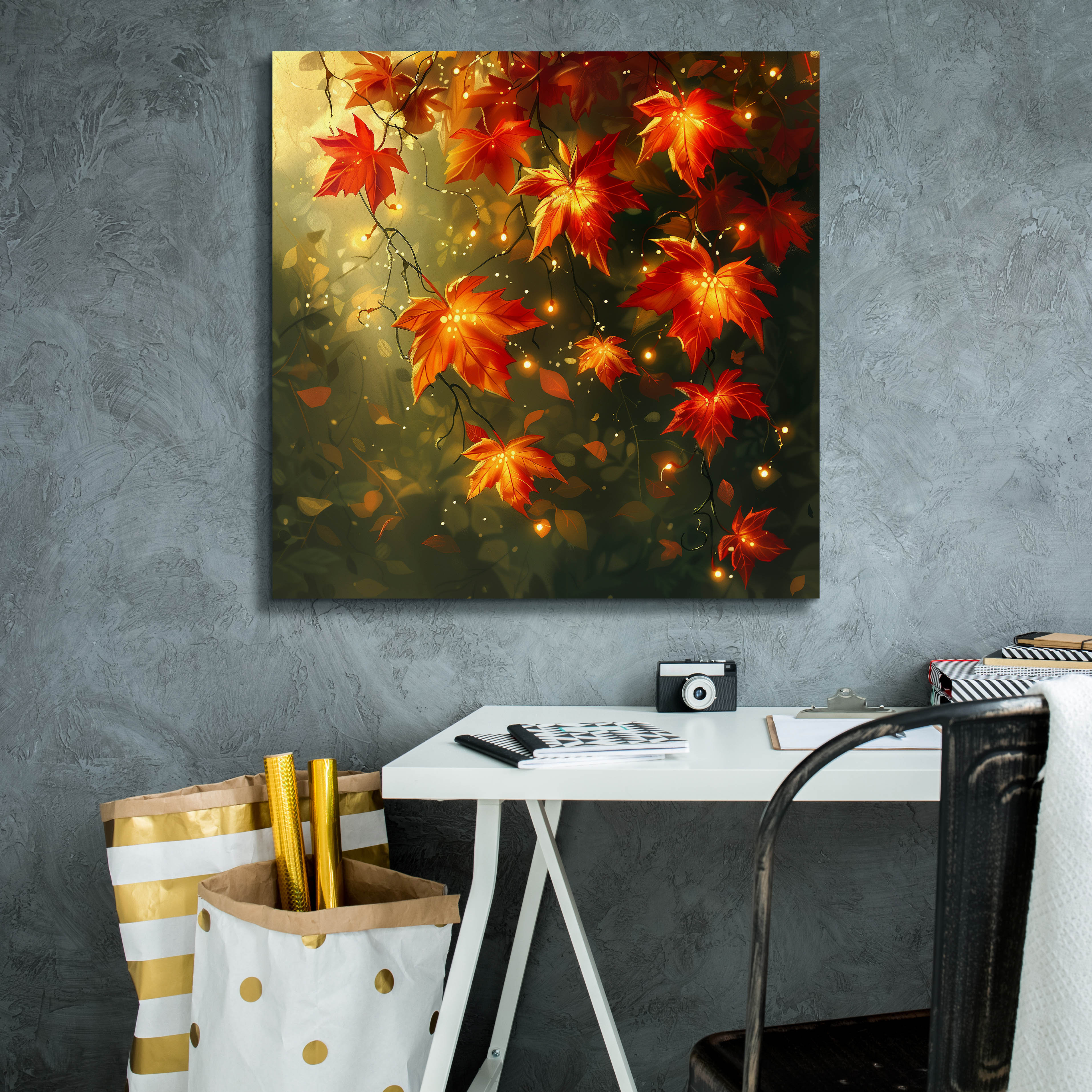 Epic Graffiti 'Glow Maple' by r3darch0n Canvas Wall Art | Wayfair