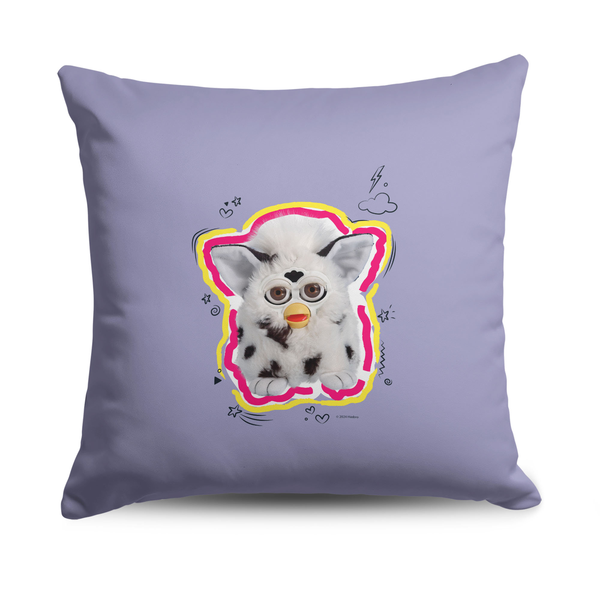 Northwest Hasbro Furby Furby Doodle Throw Pillow 18 x 18 inches | Wayfair