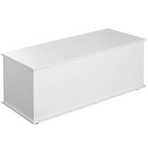 Ebern Designs Multi Purpose White Wooden Storage Box, Organizer and ...
