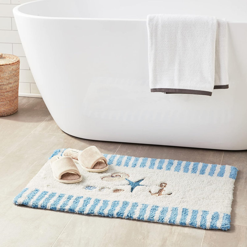 Longshore Tides Linens Bathroom Antigua Collection, Bath Rug ...