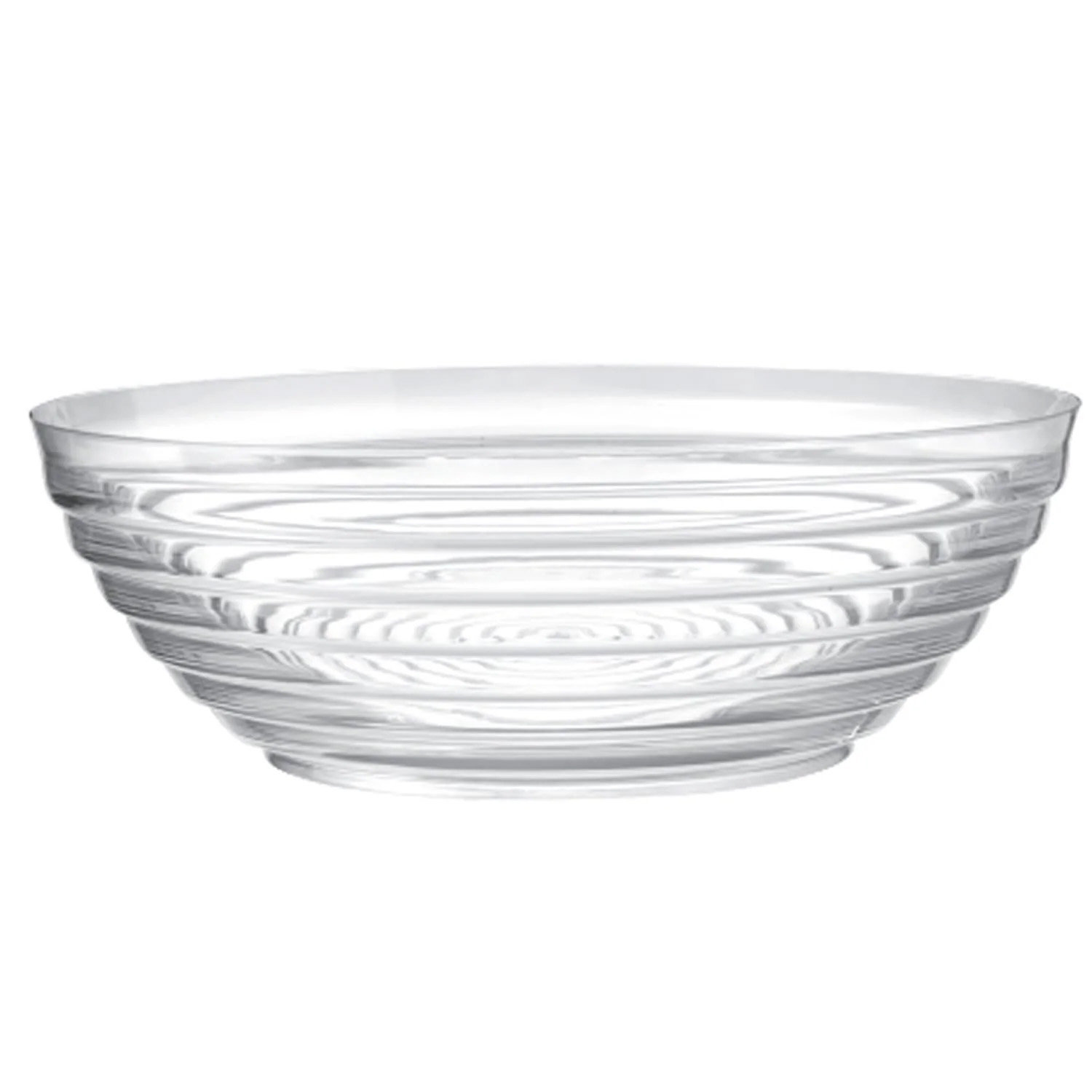 Latitude Run® Plastic Round Clear Ringed Serving Bowl 11"-Set Of 3 ...