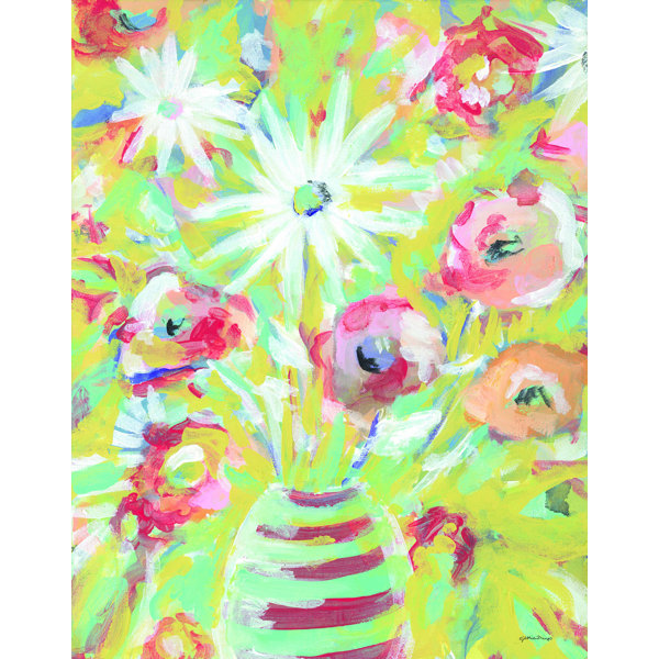 Wildon Home® See The Good Floral On Canvas by Jessica Mingo Print ...