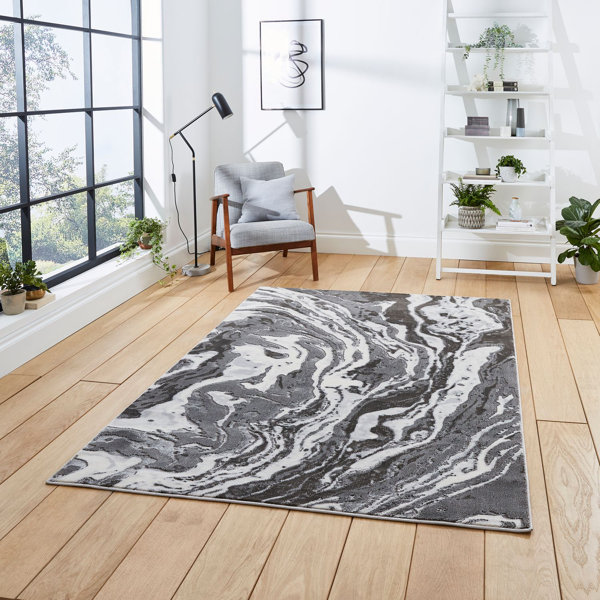 Ivy Bronx Korovia area rug Machine Woven Rectangle Grey | Wayfair.co.uk