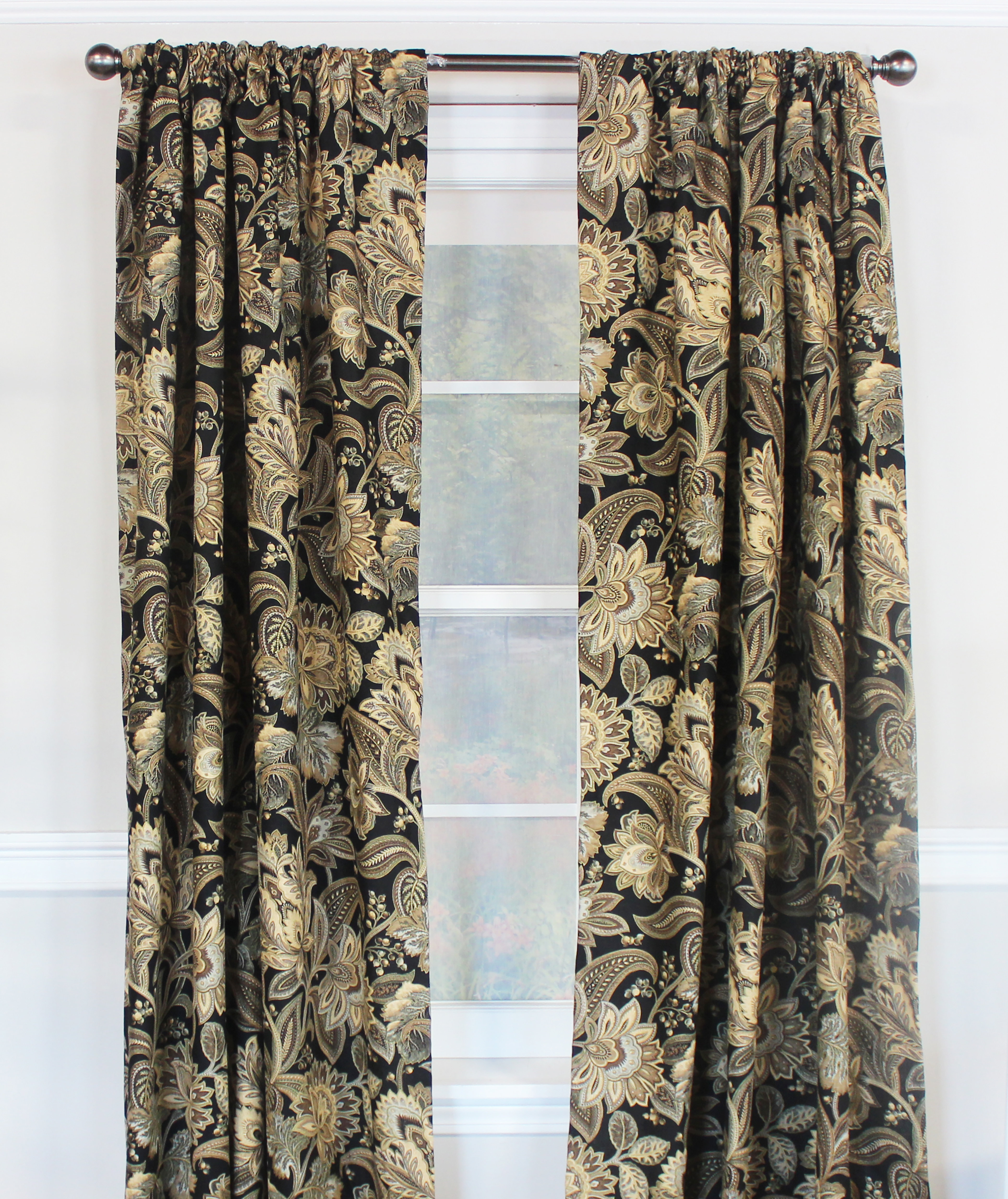 RLF Home Valpanbk 100% Cotton Curtain | Wayfair