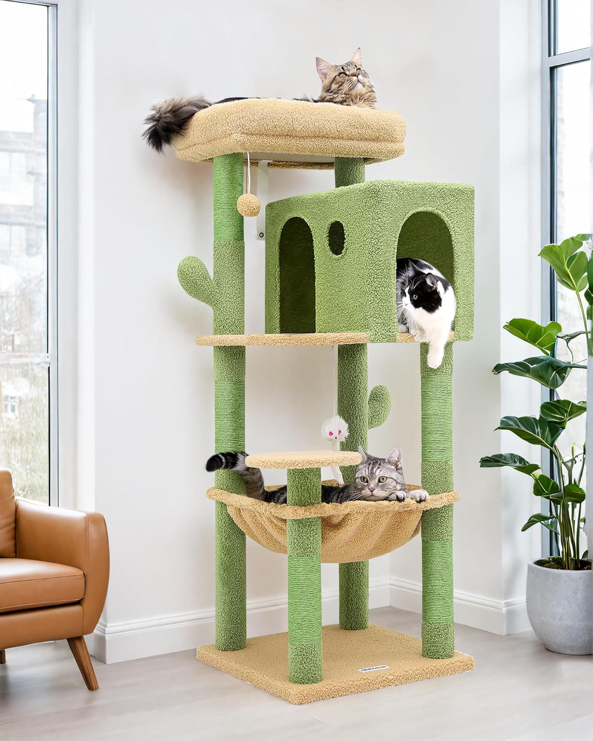 Tucker Murphy Pet™ Cactus Cats Tower for Indoor Cats, Cactus Series ...