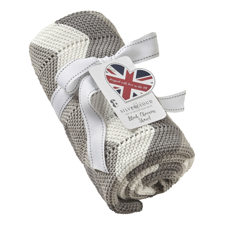 East Coast Block Chevron Shawl | Wayfair.co.uk