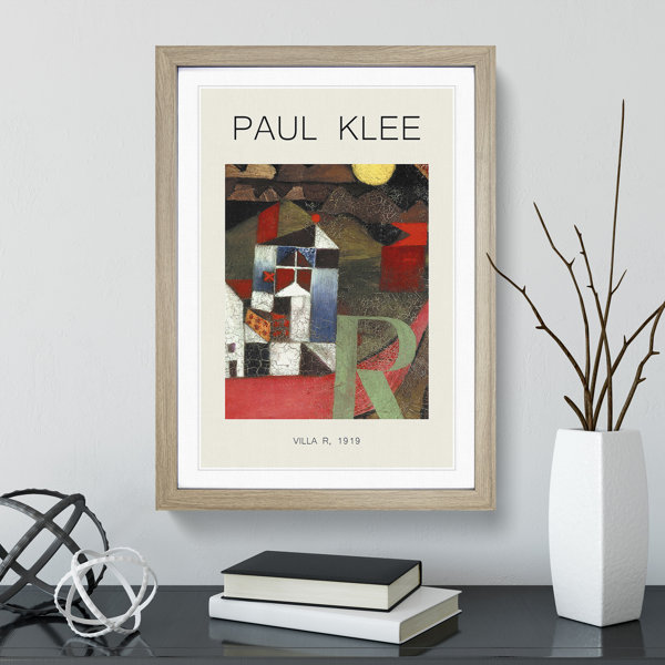 East Urban Home The Letter R by Paul Klee - Picture Frame Painting ...