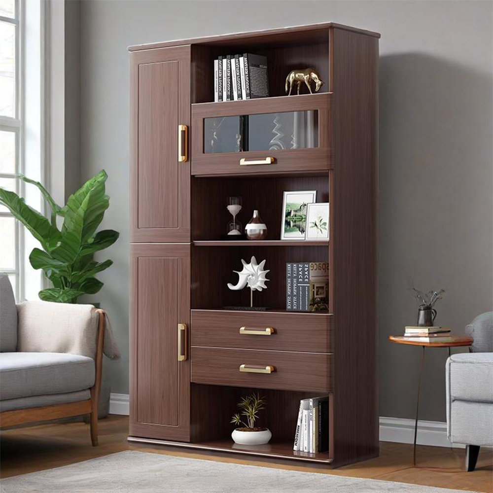 Parttlion New Chinese style solid wood bookcase | Wayfair