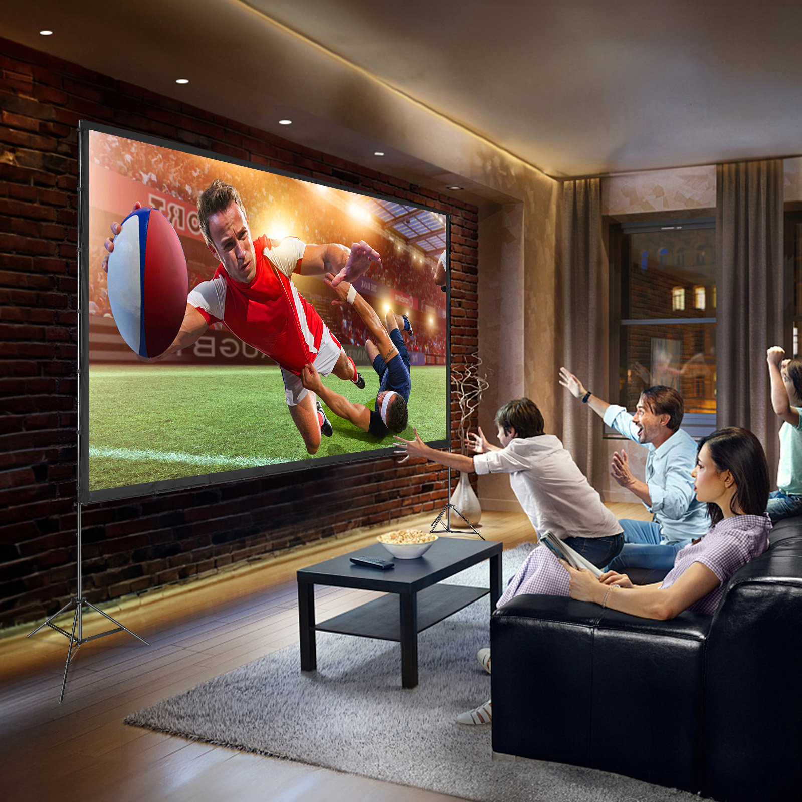 VEVOR 74.77" x 136.22" Fixed Frame Projector Screen & Reviews | Wayfair