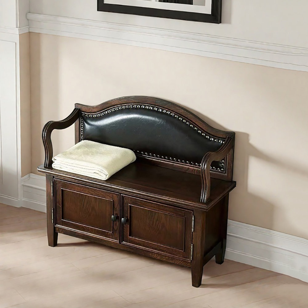 Liu's ink furniture 27.6in Shoe Changing Stool Shoe Storage Stool | Wayfair