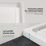 OVE Decors 54" x 32" Rectangle Shower Base Pan, White Acrylic, Hidden ...