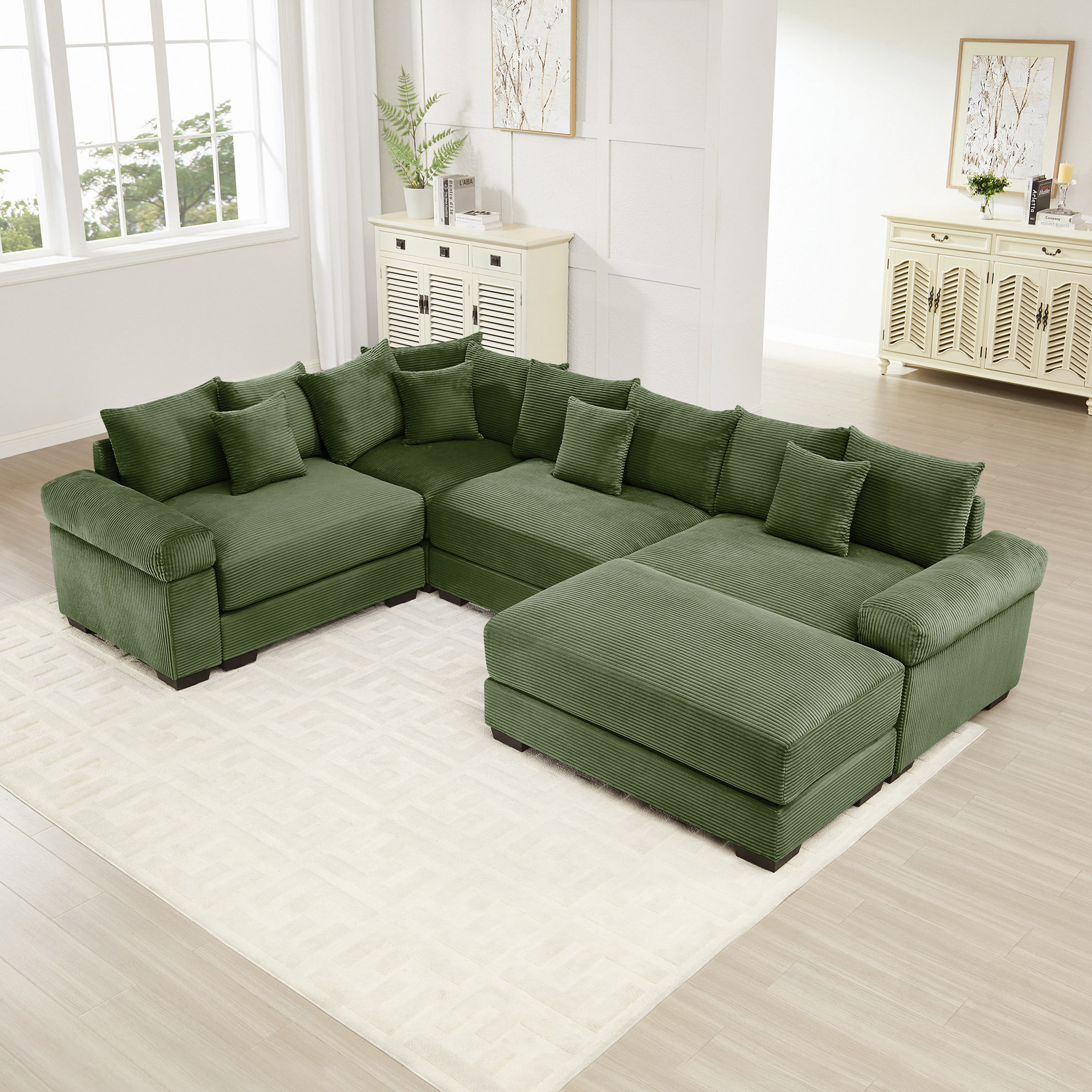 Hokku Designs Cloud Modular Sectional Couch, Convertible Sectional ...