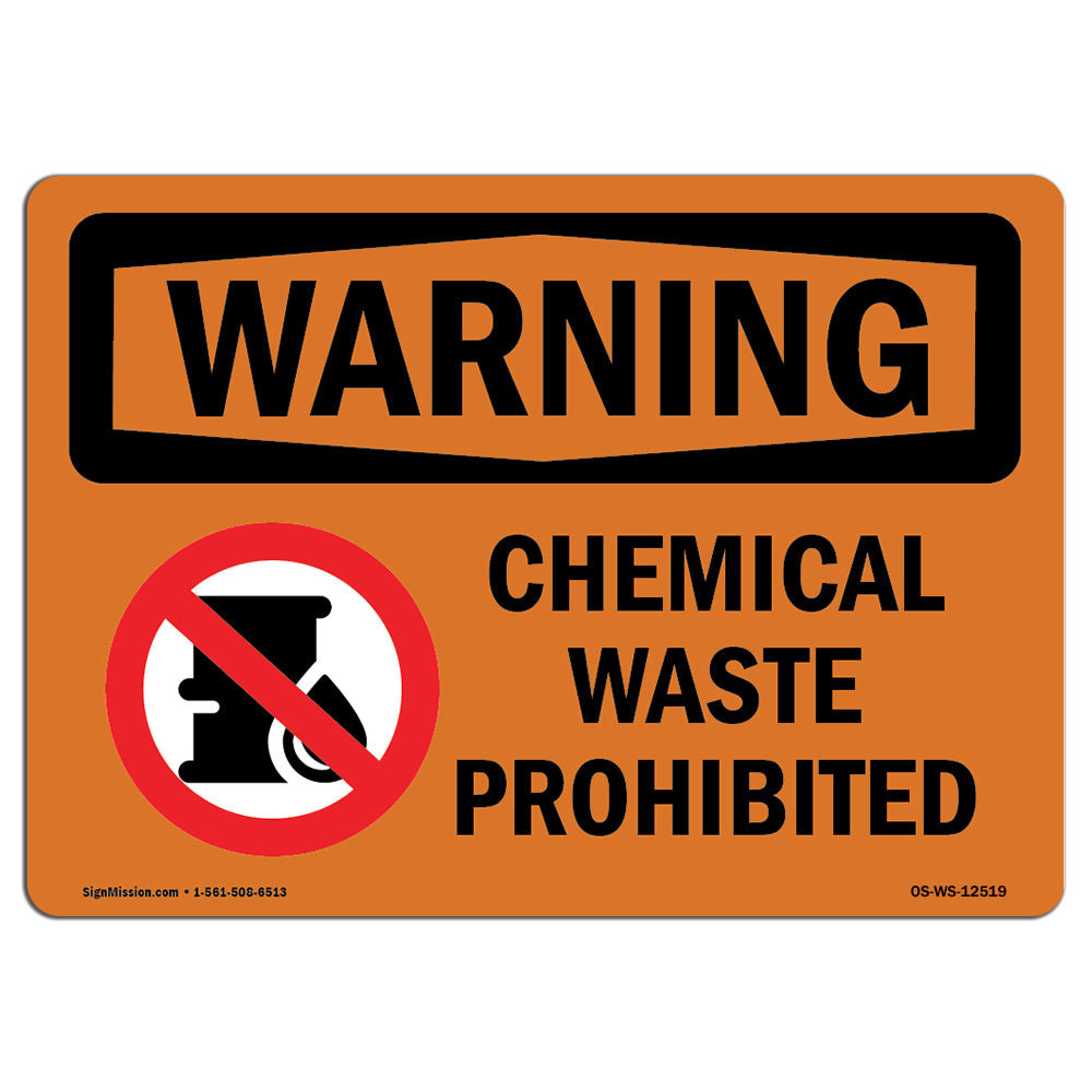 SignMission Chemical Waste Prohibited Sign | Wayfair