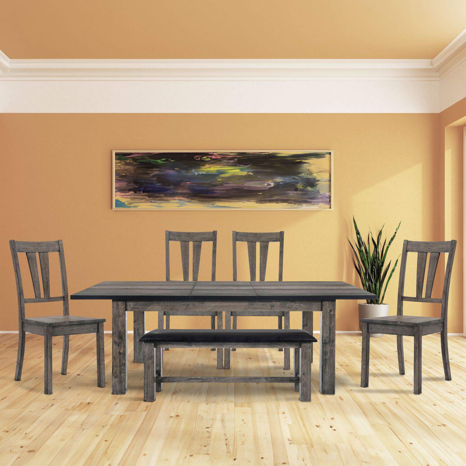 Loon Peak® Okamoto 6 Piece Dining Set | Wayfair