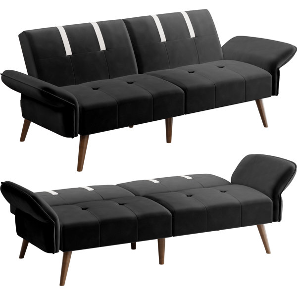 Willa Arlo Interiors Leachville Full 69.69'' Upholstered Cushion Back ...