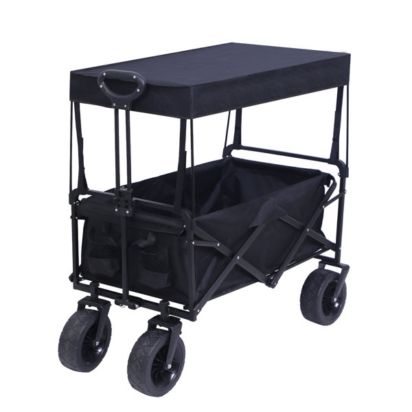 Rebrilliant Ollivia Removable Canopy Garden Carts | Wayfair