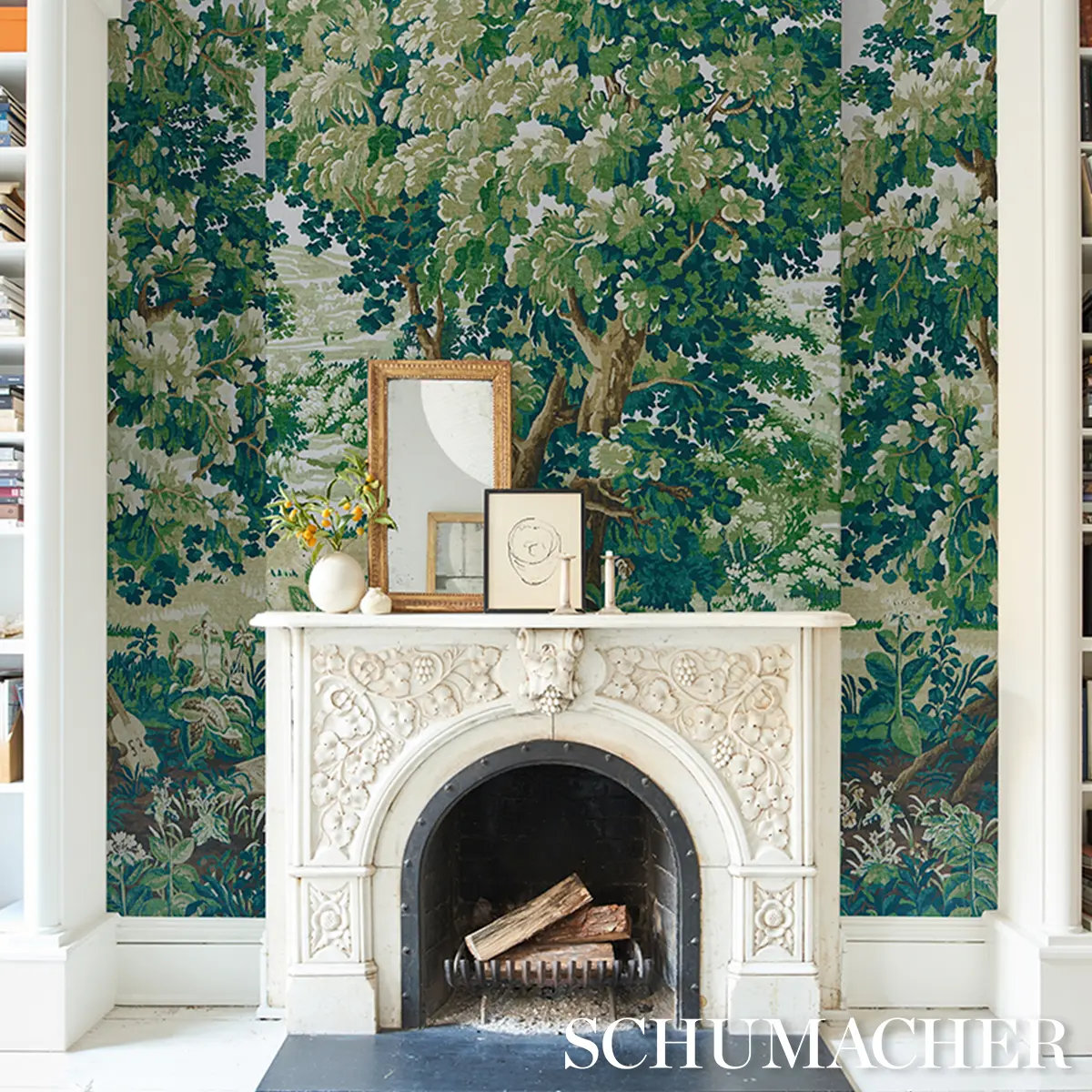 Schumacher x Johnson Hartig La Foret 3 Panel Set | Perigold