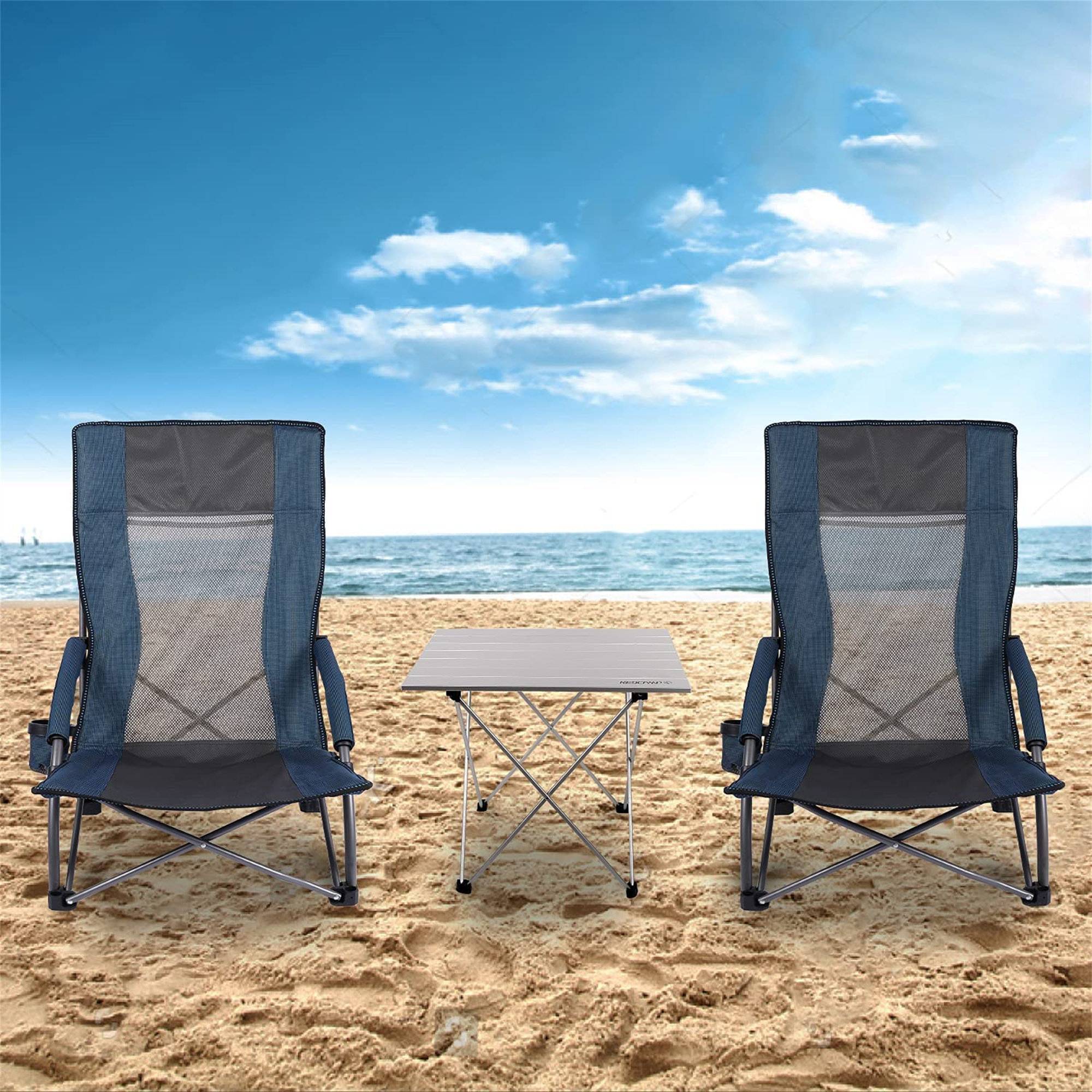 Arlmont & Co. Lamiracle Folding Beach Chair | Wayfair