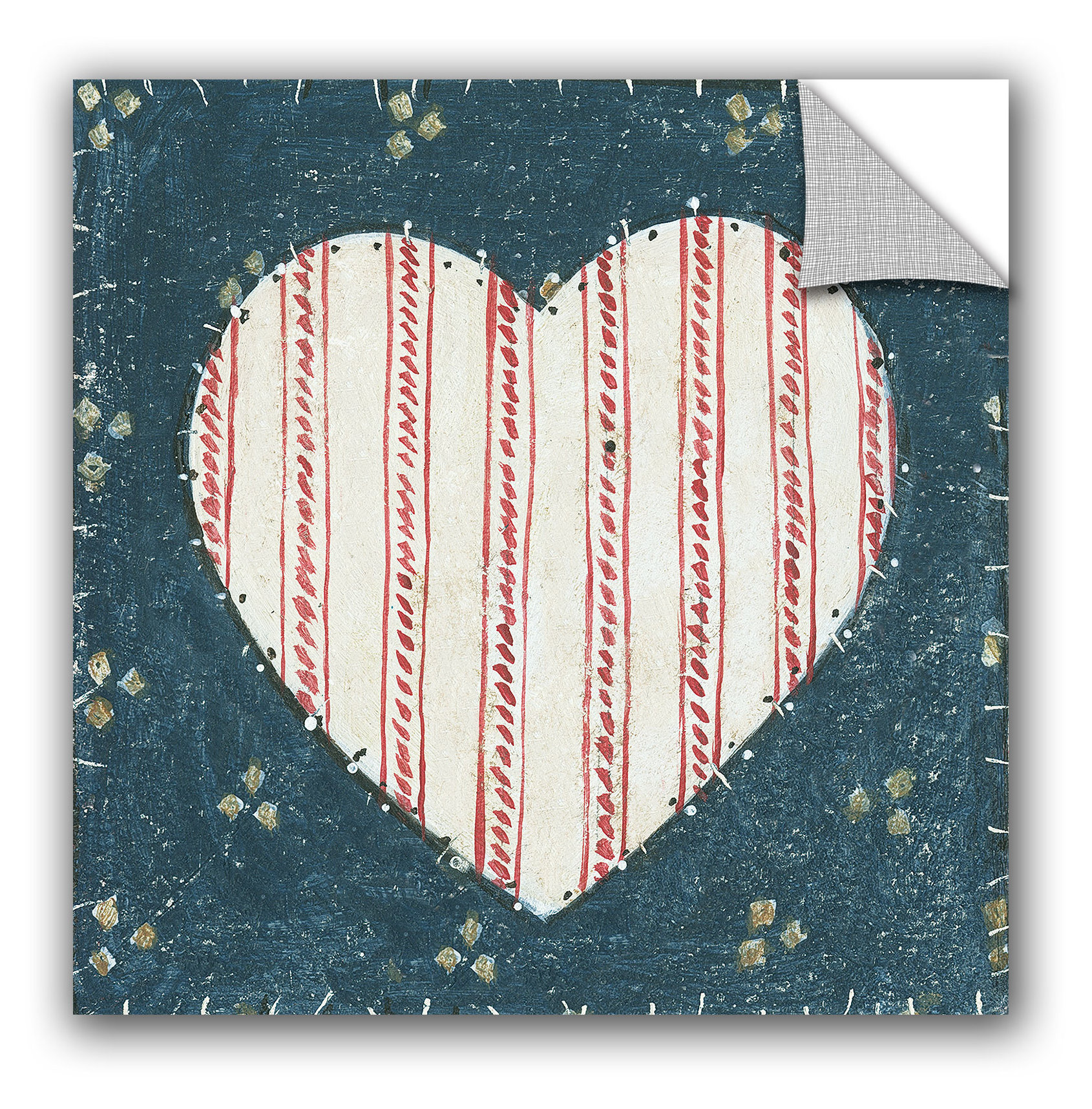 ArtWall David Carter Brown Americana Quilt I Removable Wall Decal - Wayfair Canada