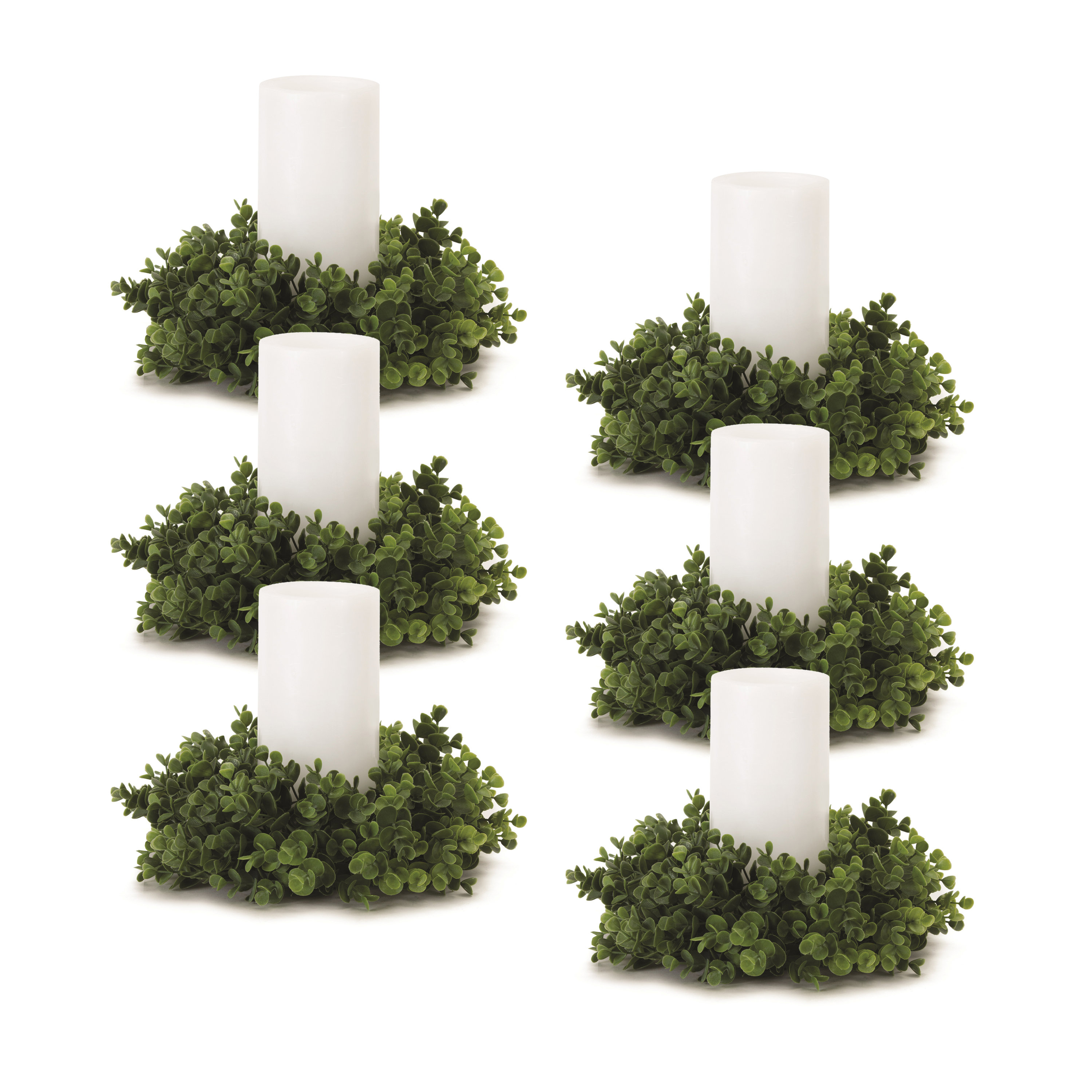 Primrue 12" Lighted Plastic Wreath | Wayfair