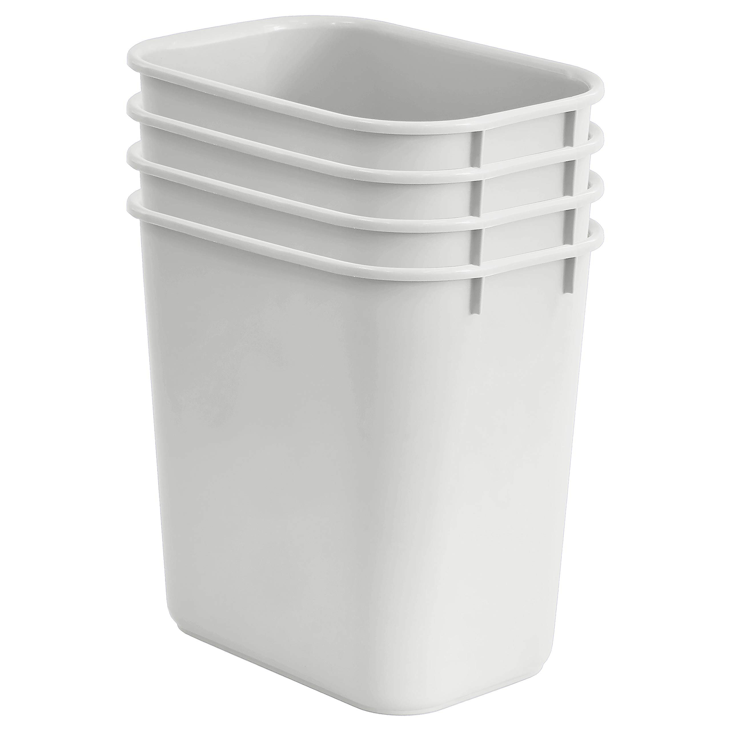 TAIZHOUHAIFU Wastebasket, Deskside Bin,(White/4 PCS) | Wayfair