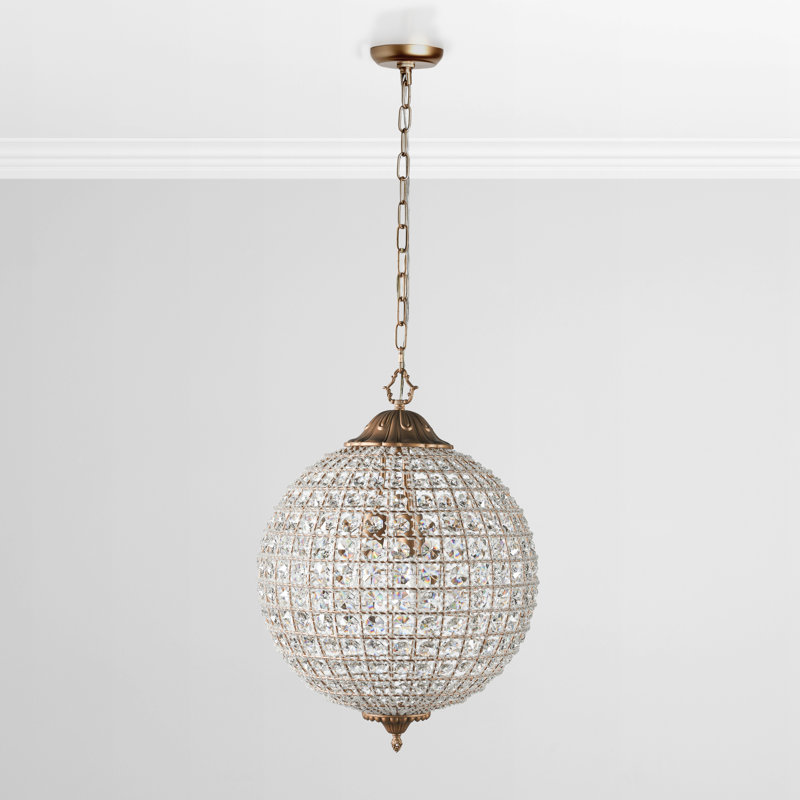 Classic Home Allesandria 3-Light Crystal Pendant & Reviews | Perigold