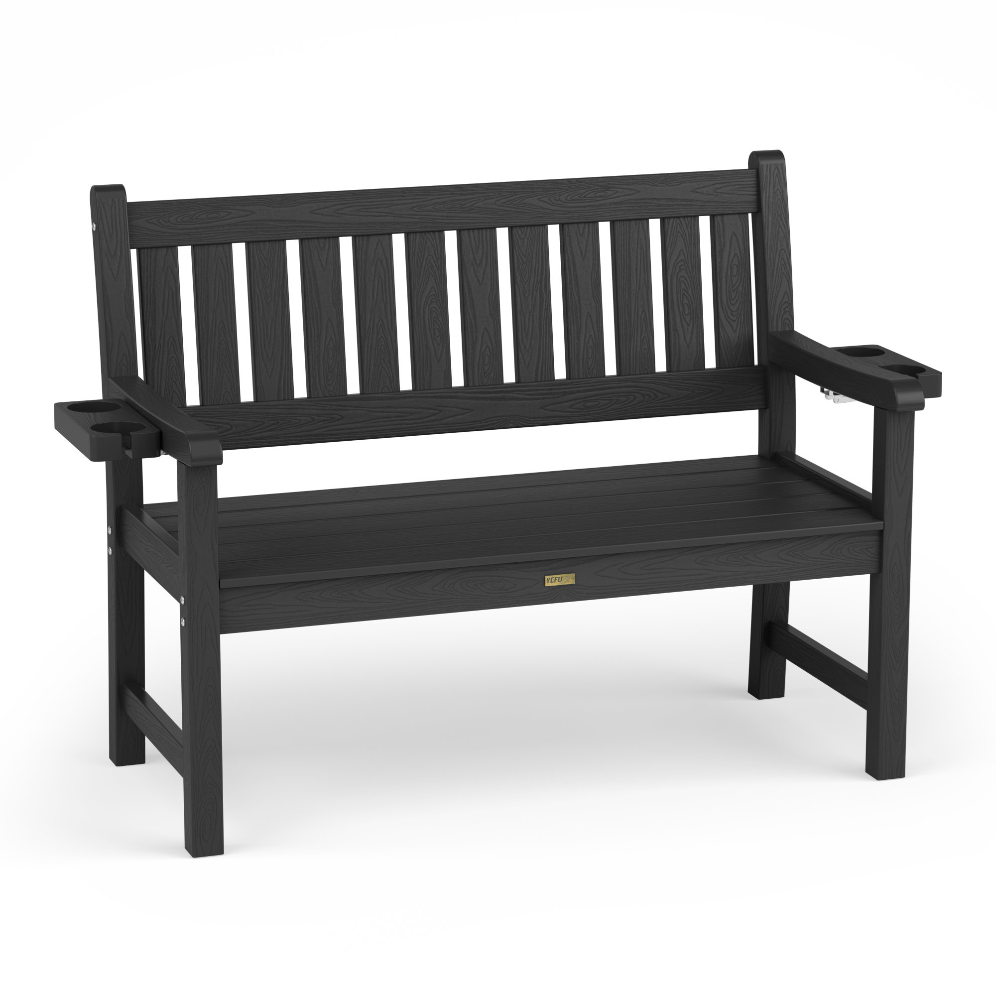 Red Barrel Studio® 56.3'' All Weather HIPS Outdoor Bench 2-Seat Garden ...