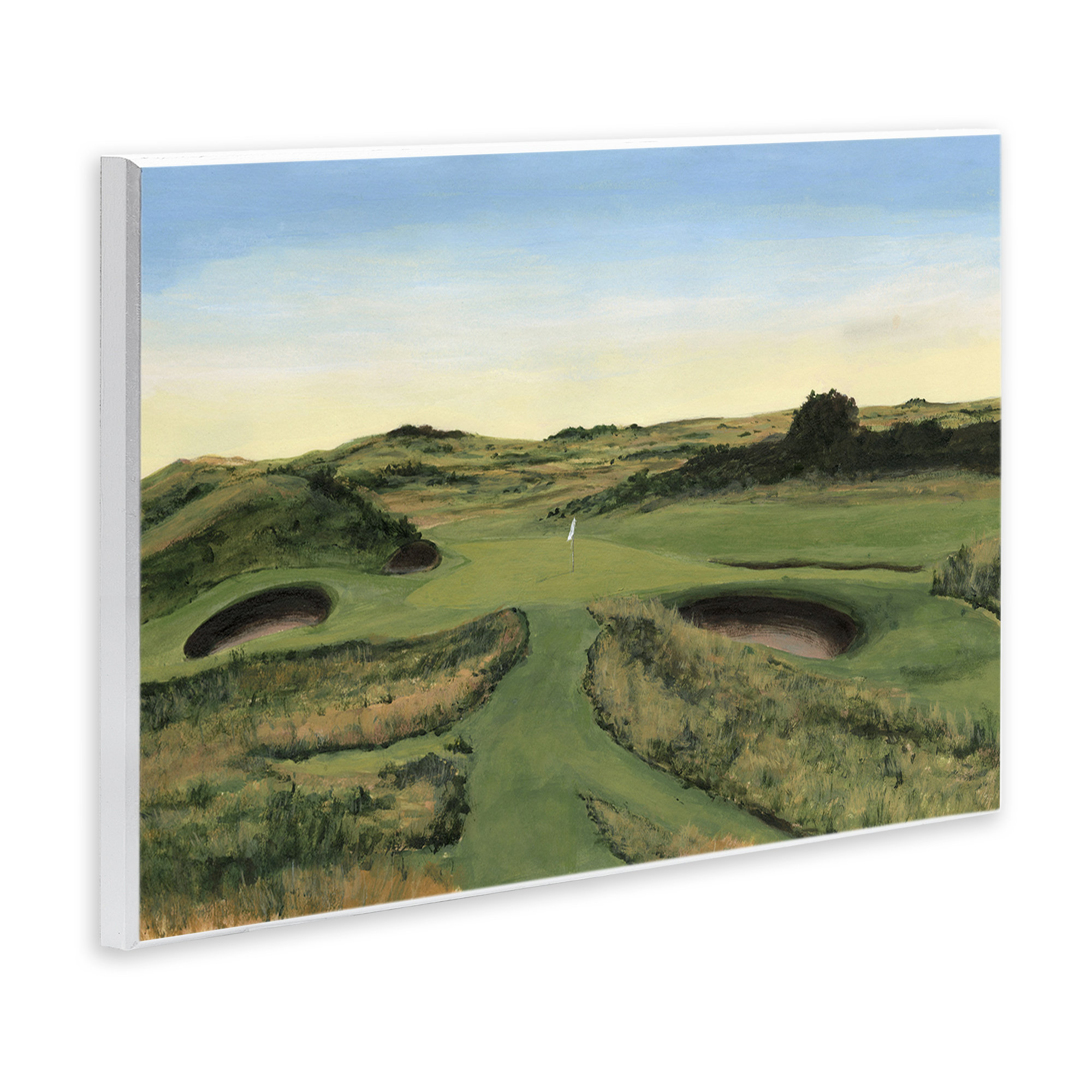 Stupell Industries Golf Field Landscape Wall Plaque Art by Michael ...