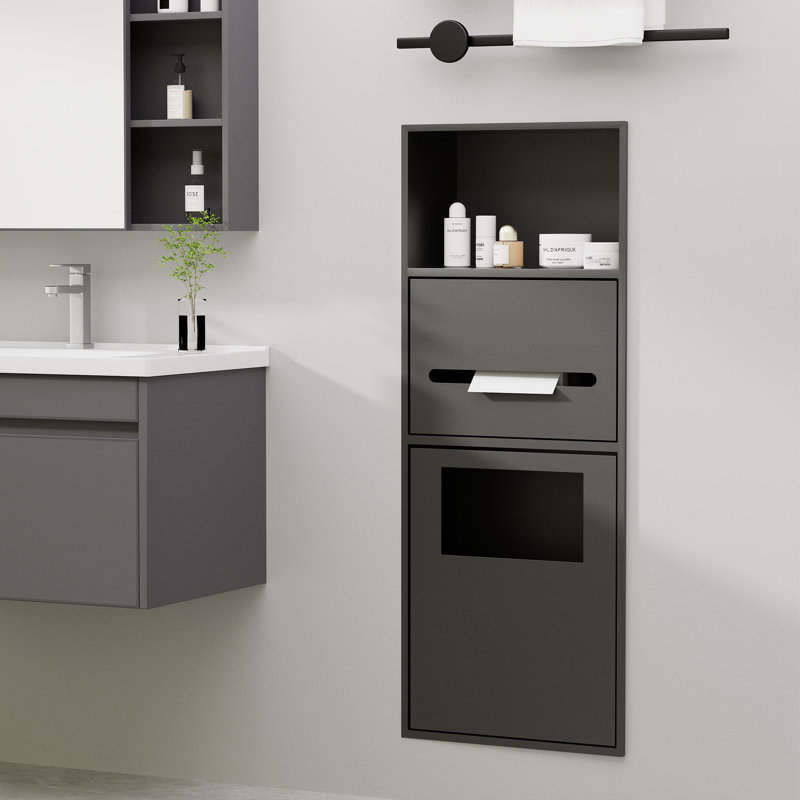 Nisorpa 11" X 27" Rectangular Stainless Steel Recessed Wall Shower ...