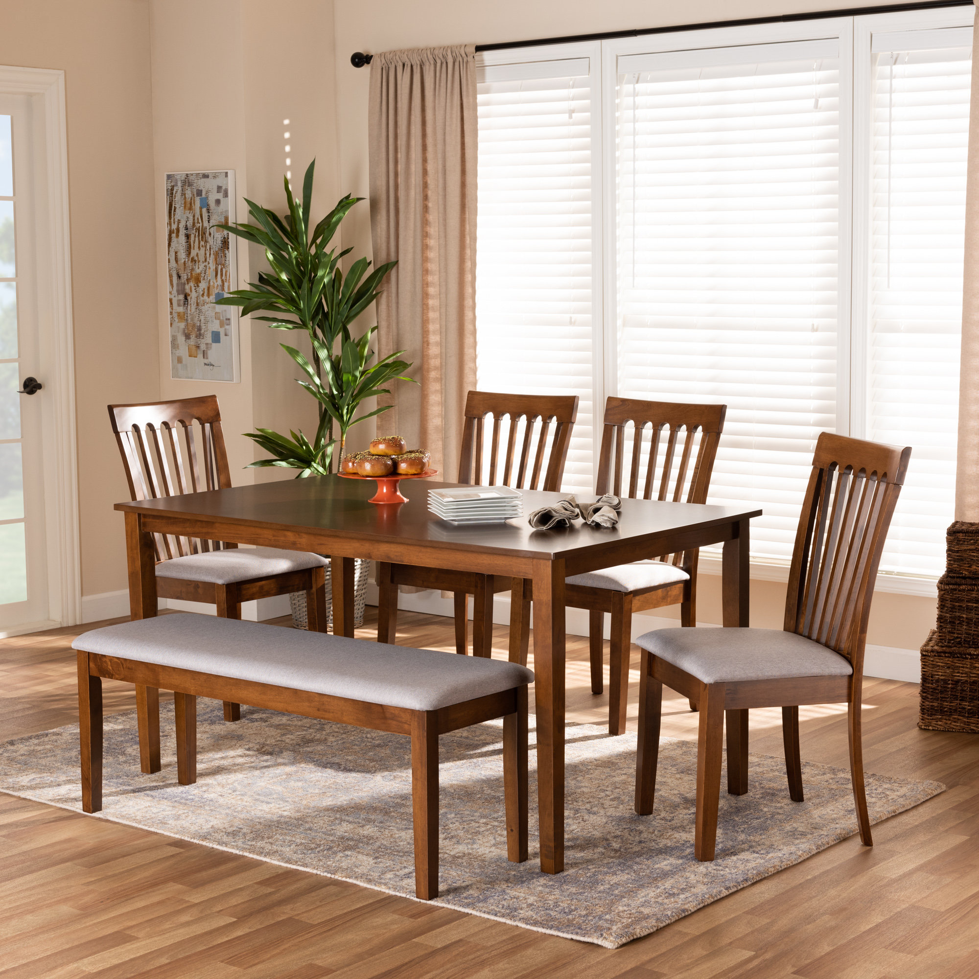 Wildon Home® Roann 6 - Piece Solid Wood Dining Set - Wayfair Canada
