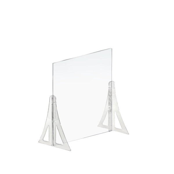 Azar Displays Counter Cashier Shield, Sneeze Guard, Clear Acrylic ...