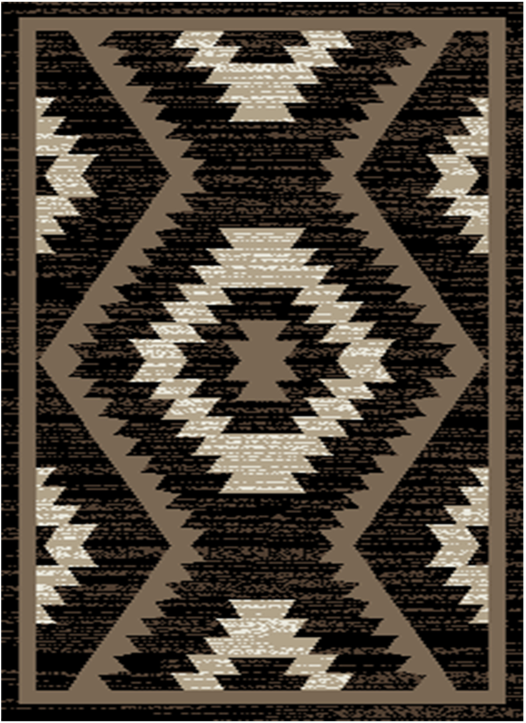 Union Rustic Tacoma Rialto Black Area Rug | Wayfair