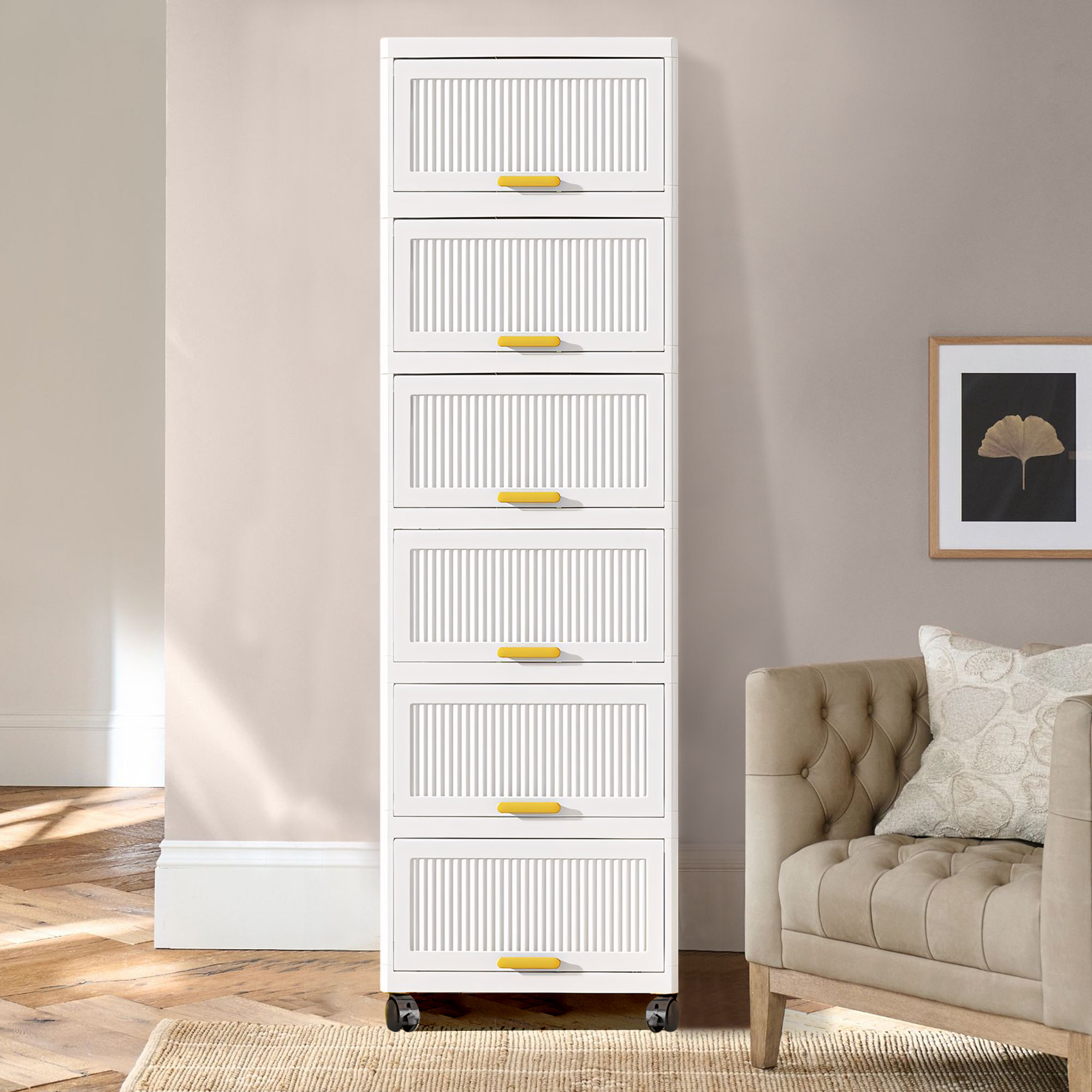 Rebrilliant Storage Drawer With Locking Wheels In Bedroom And Kitchen ...