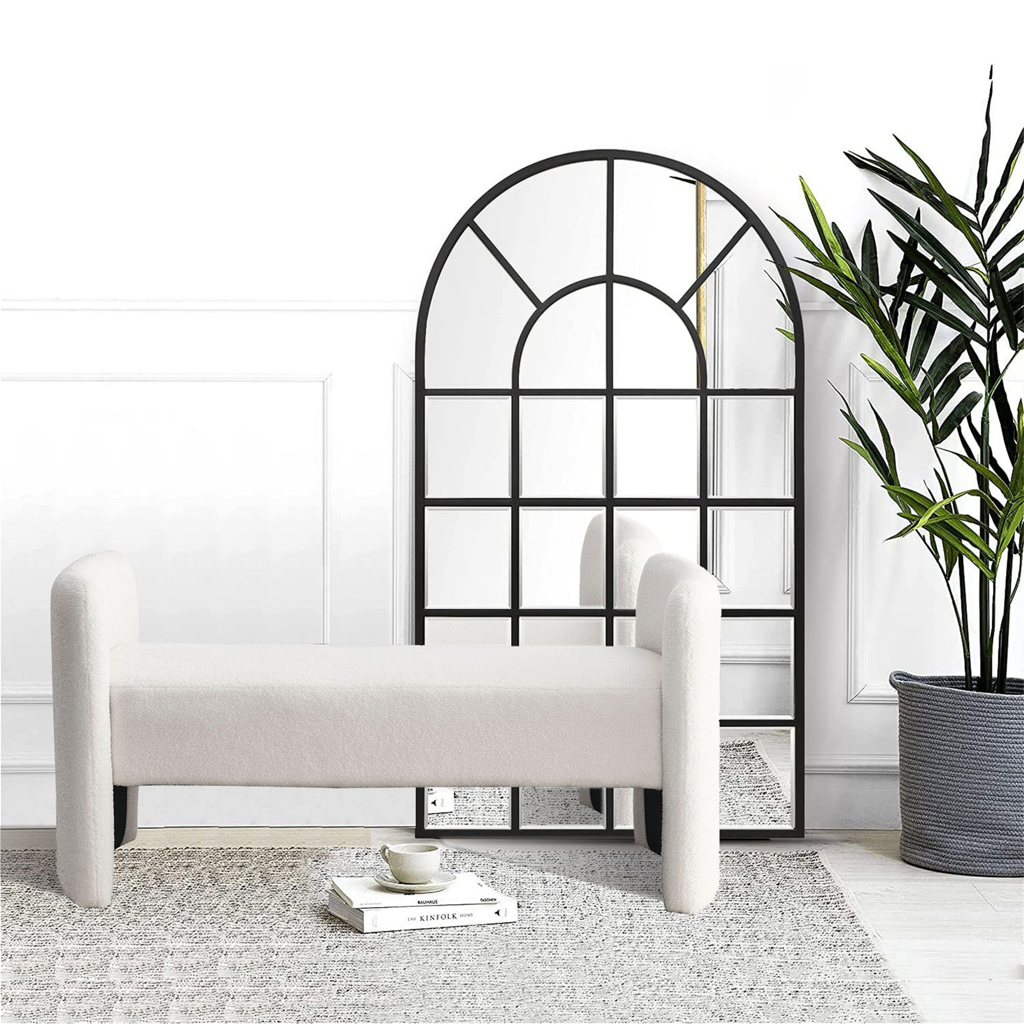 Ebern Designs Ottoman Couch Long Bench Window Sitting Fireplace Bench ...