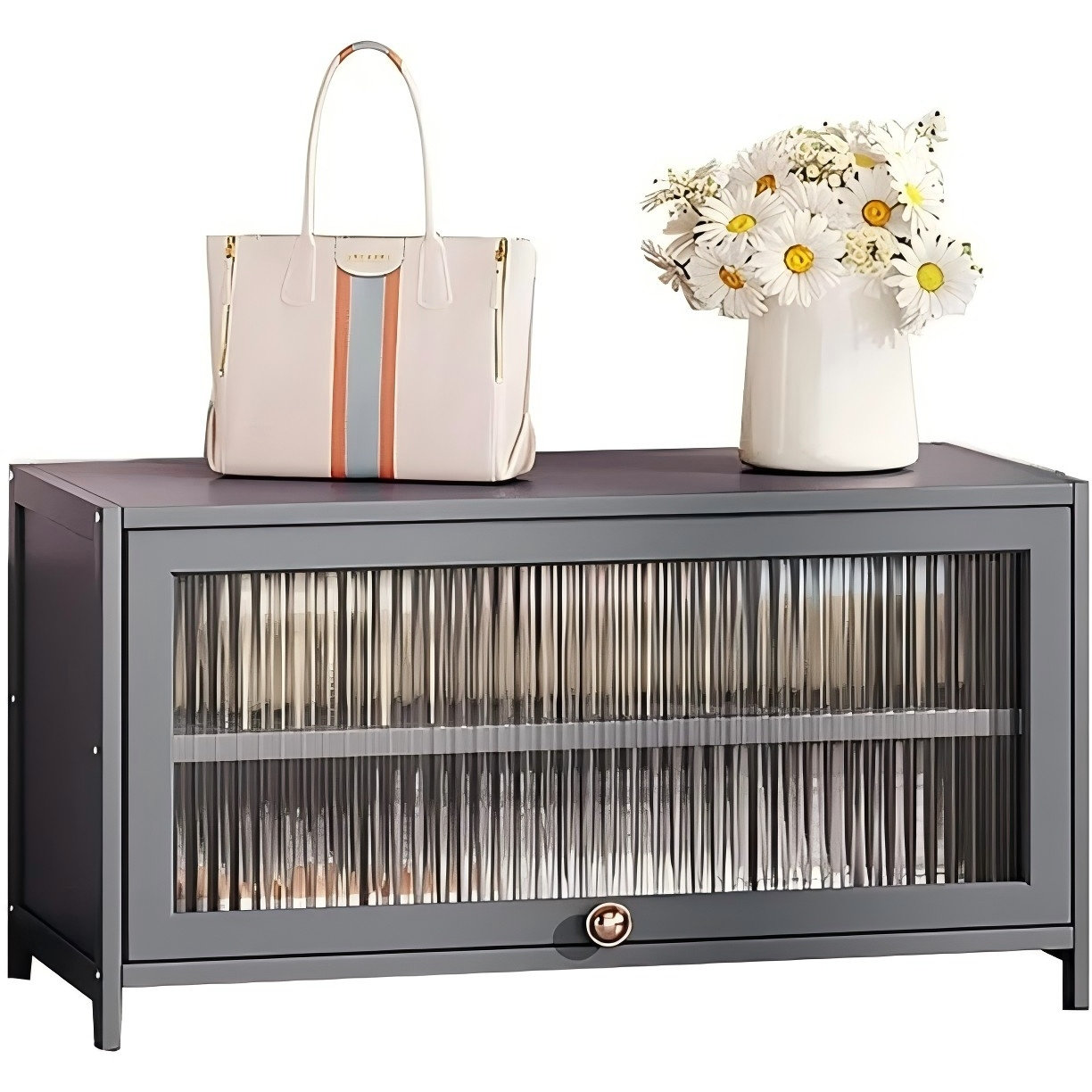 Latitude Run® Flip-Door 3-Tier Shoe Cabinet – Multi-layer Bamboo Shoe ...