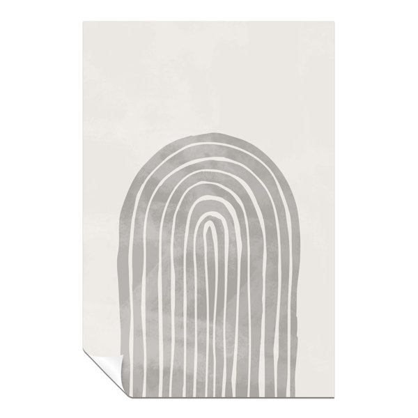 Panther Print Arch Thick Line - No Frame Painting | Wayfair.co.uk