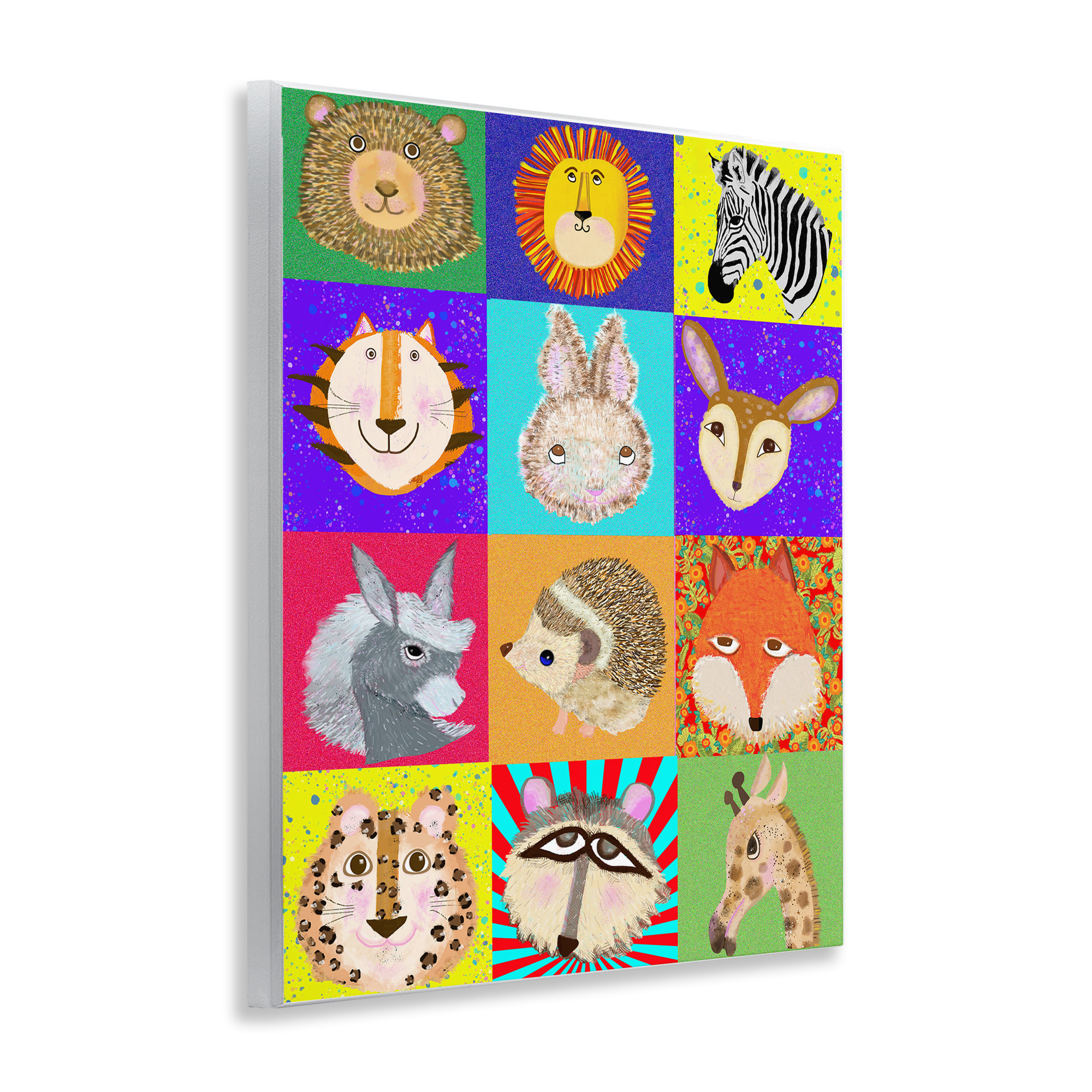 Ebern Designs Furry Faces Animals Wall Plaque, design by Lynnda Rakos ...